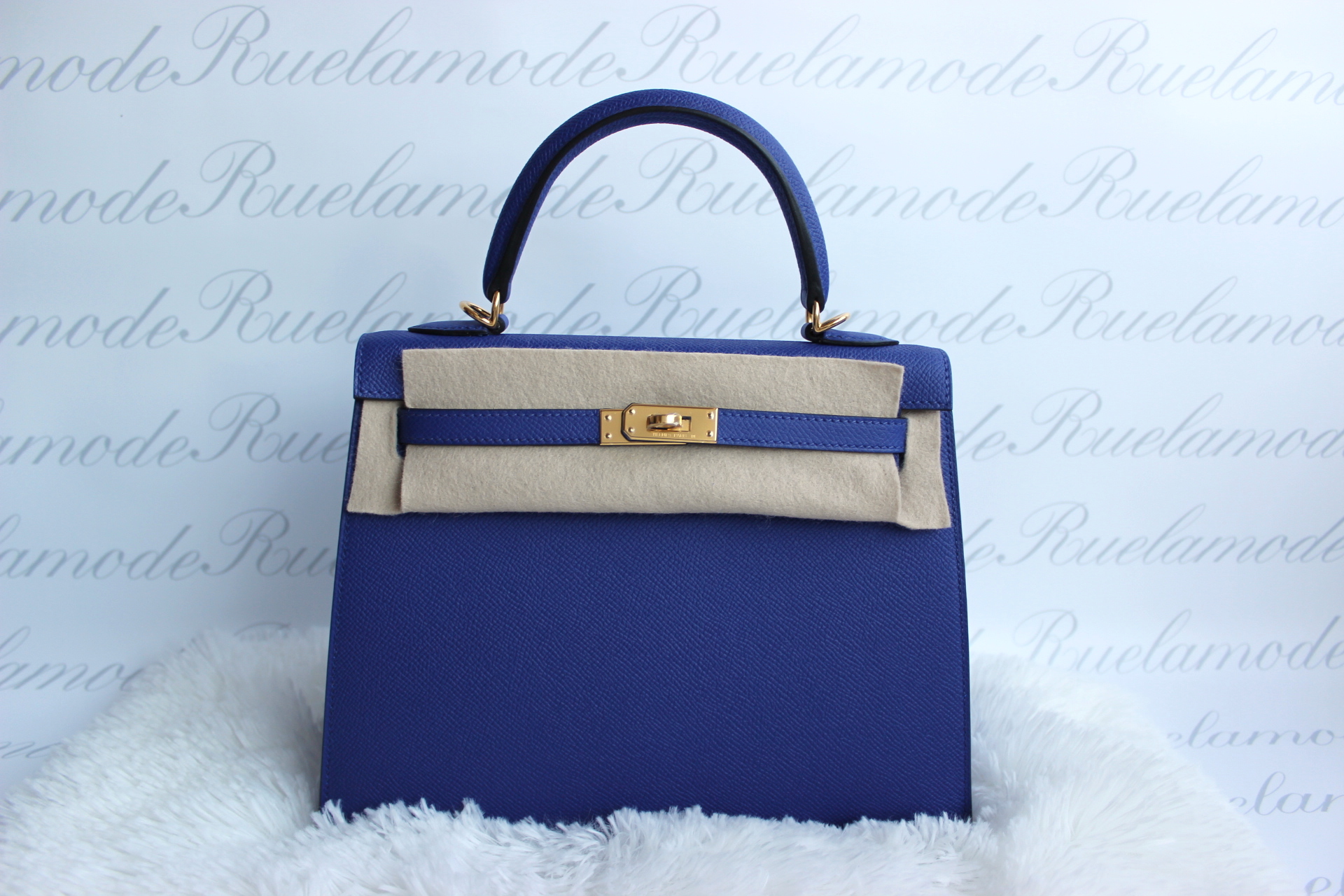Hermes kelly 25 Blue Electric GHW – Ruelamode