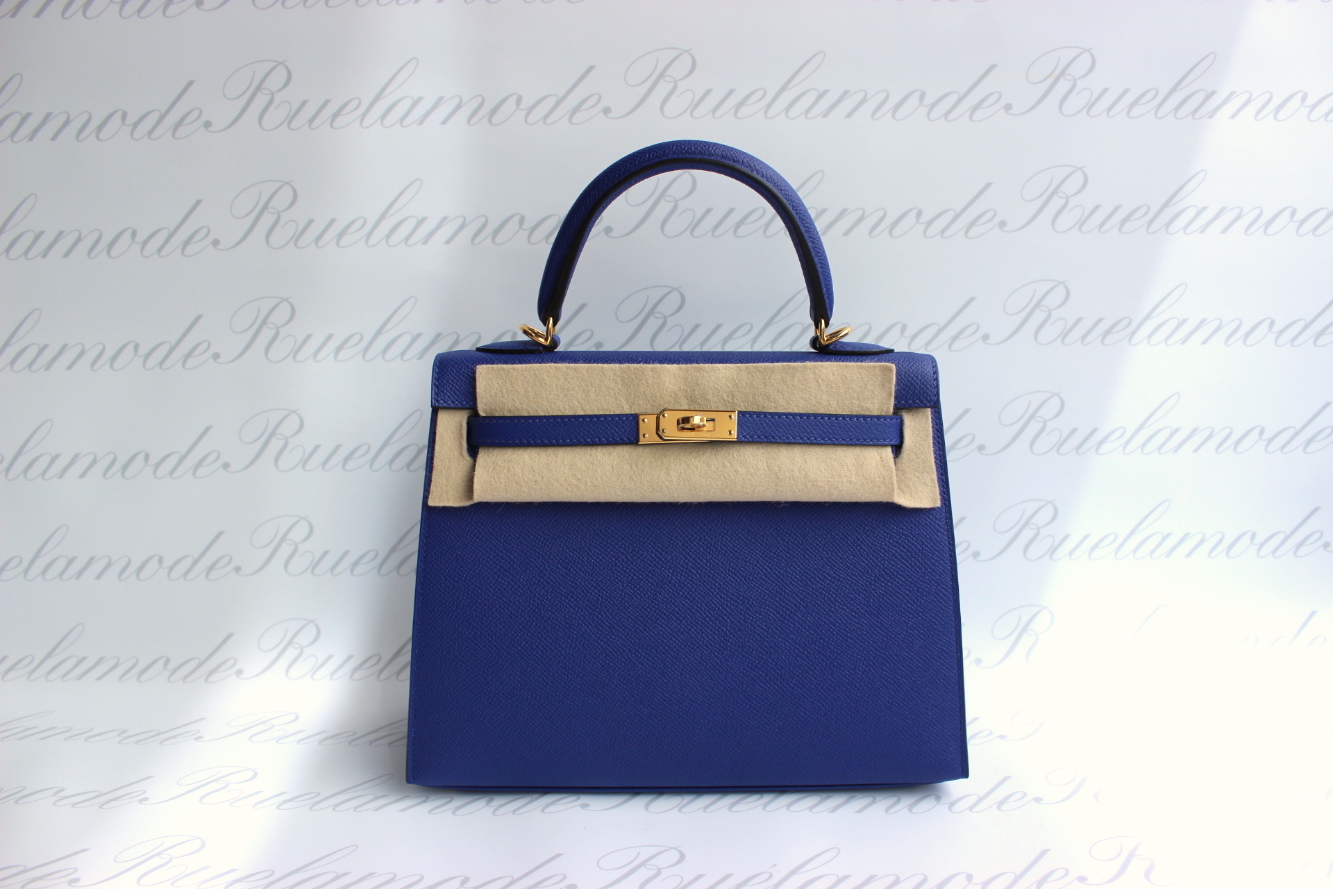 Hermes kelly 25 Blue Electric Epsom GHW – Ruelamode