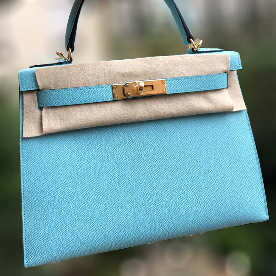 hermes kelly 28 Blue atoll GHW – Ruelamode